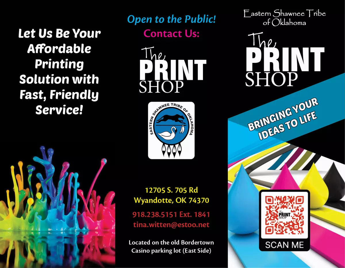 Eastern Shawnee Print Shop | Eastern Shawnee Tribe of Oklahoma